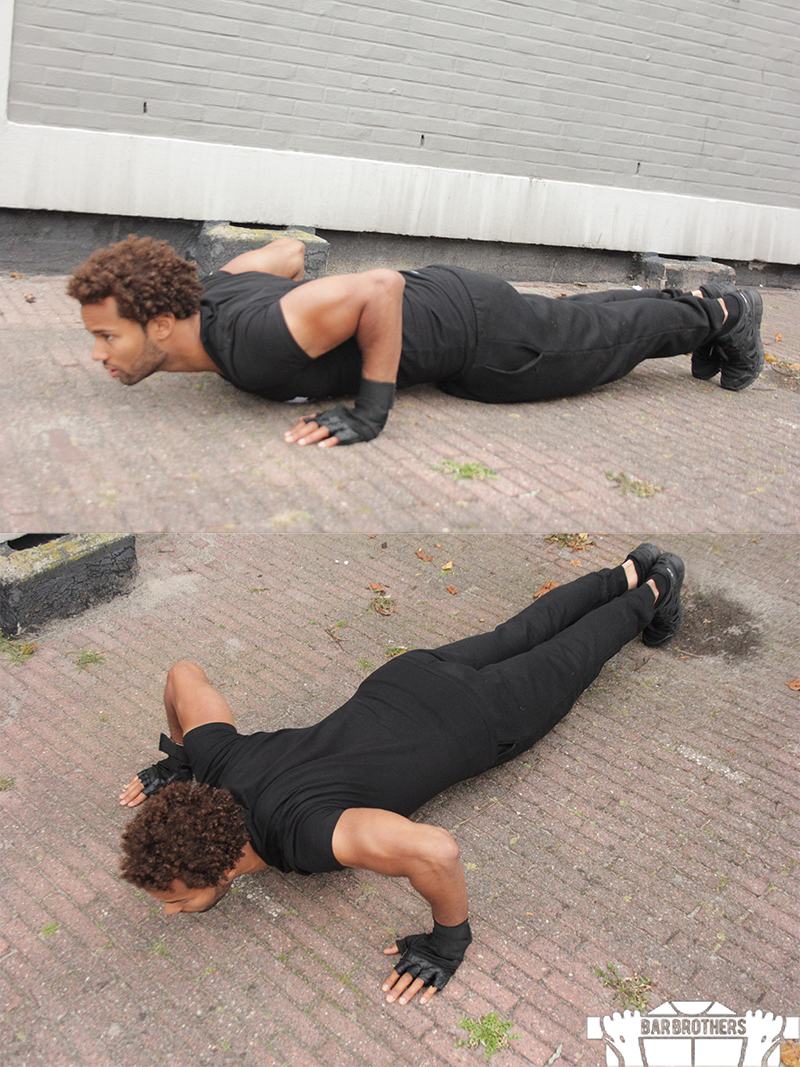 Calisthenics workout push up hold | Bar Brothers Groningen For ...