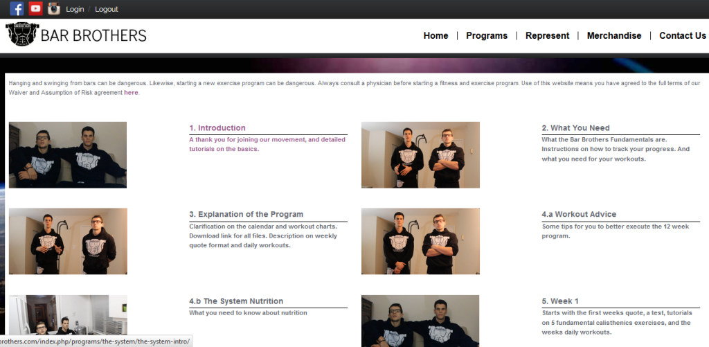 Bar Brothers Workout Program | Bar Brothers Groningen For Calisthenics ...